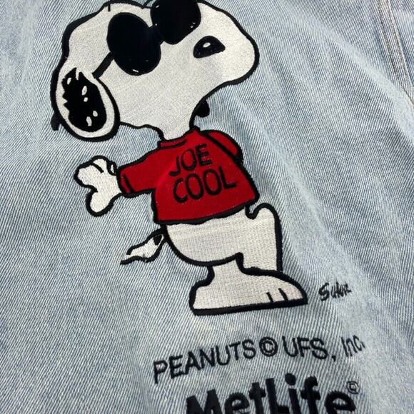 Unbranded | Jackets & Coats | Vintage 9s Snoopy Peanuts Denim Trucker ...